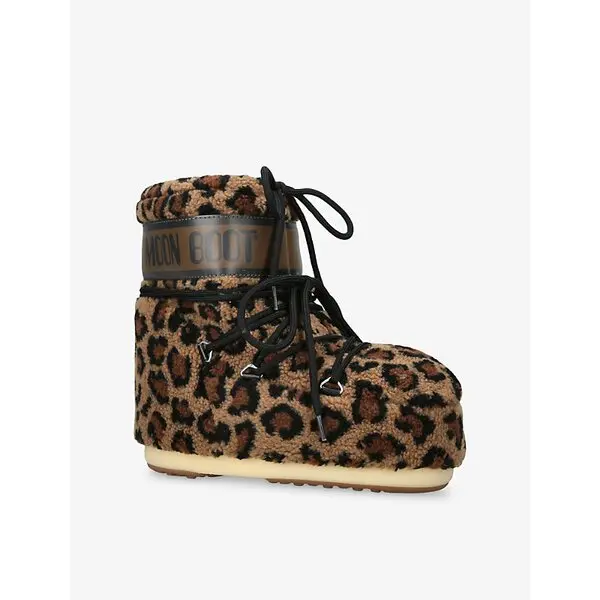 Moon Boot Icon Low Animal-print Fleece S