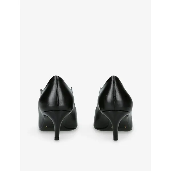 Khaite Valerie 55 Leather Heeled Courts