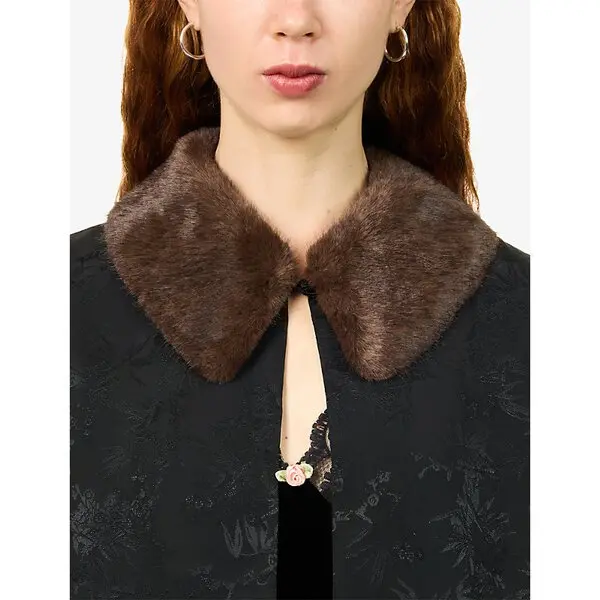 Rixo Luanne Jacquard Satin Jacket Jacket