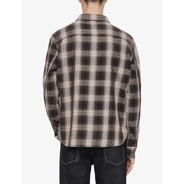 ALLSAINTS Wrent Checked Long-sleeve Cotton Shirt
