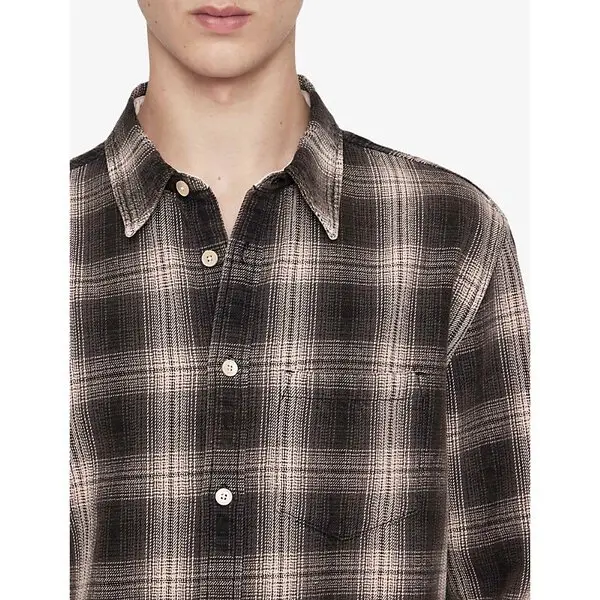ALLSAINTS Wrent Checked Long-sleeve Cotton Shirt