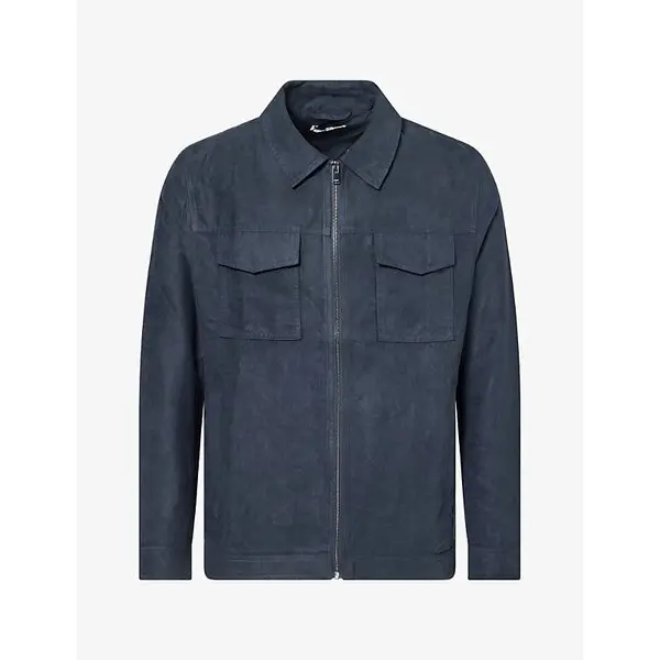 ARNE Slim-fit Faux Suede Jacket