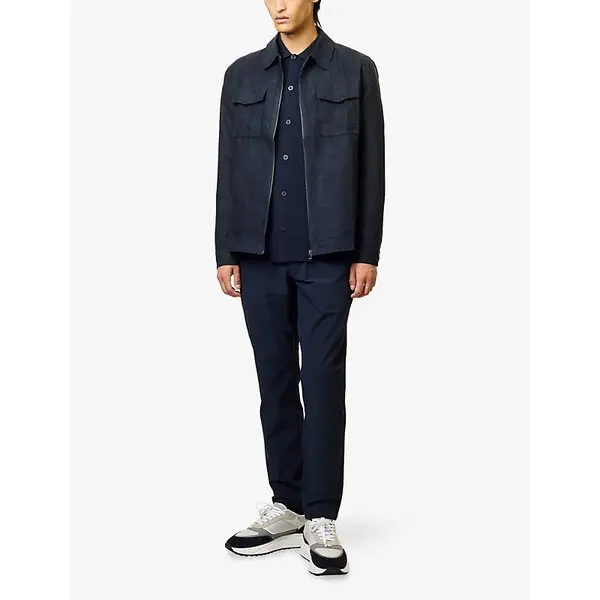 ARNE Slim-fit Faux Suede Jacket