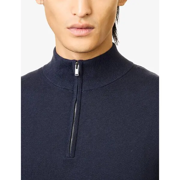ARNE Half-zip Cotton Knit Jumper Xxl