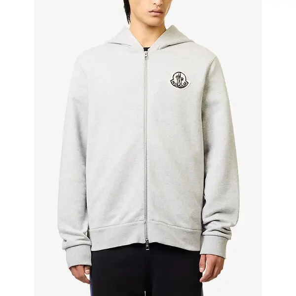 Moncler Artist Badge Zip Jersey Hoody