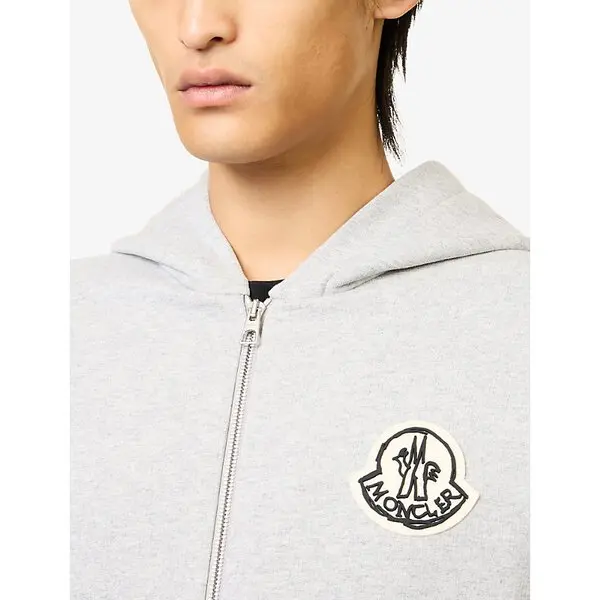 Moncler Artist Badge Zip Jersey Hoody