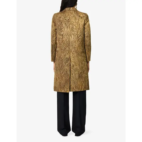 Dries Van Noten Richy Textured Woven Coat