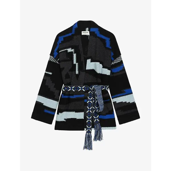 Zadig&Voltaire Aspen Belted-waist Wool And Cashmere Jacket