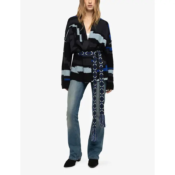 Zadig&Voltaire Aspen Belted-waist Wool And Cashmere Jacket