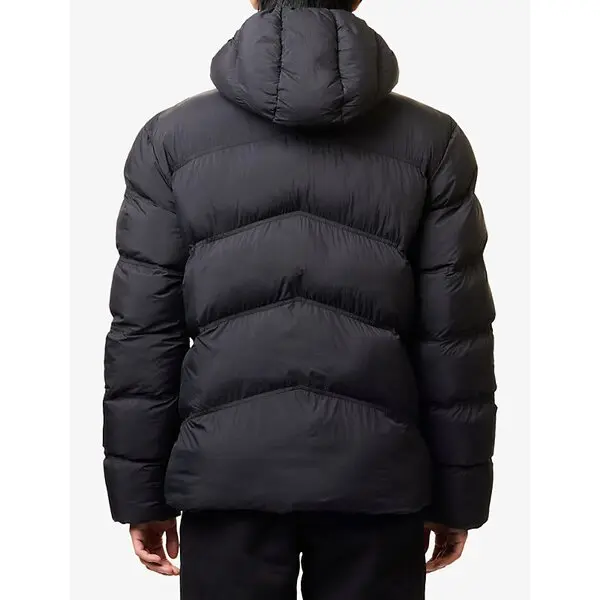 ARNE Chevron Hooded Nylon Puffer Jacket