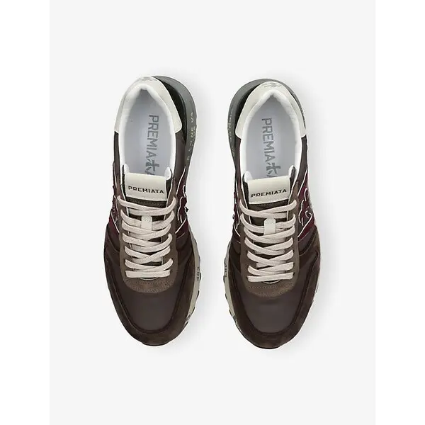 Premiata Lander Suede And Mesh Trainers