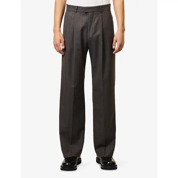 Our Legacy Phase Striped Wool Cotton Trousers