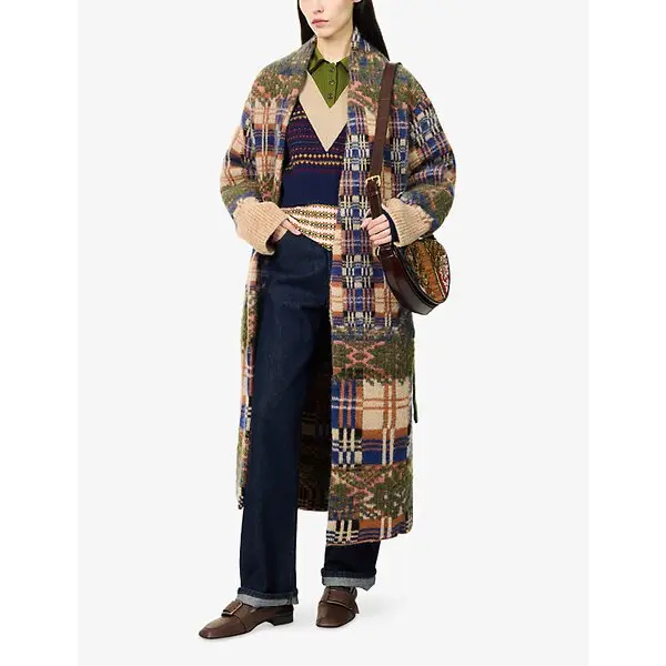 Dries Van Noten Telos Long Wool-blend Cardigan