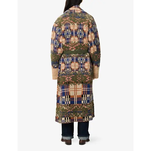 Dries Van Noten Telos Long Wool-blend Cardigan