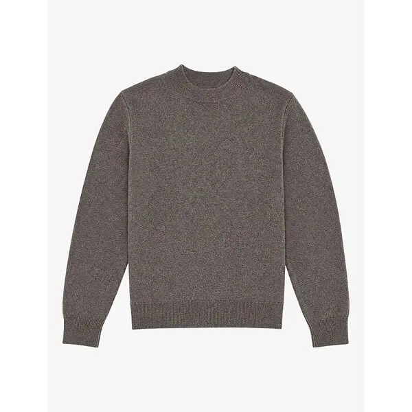 The Kooples Fitted Round-neck Wool And Cashmere Jumper
