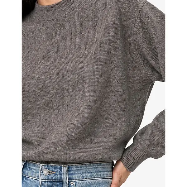 The Kooples Fitted Round-neck Wool And Cashmere Jumper