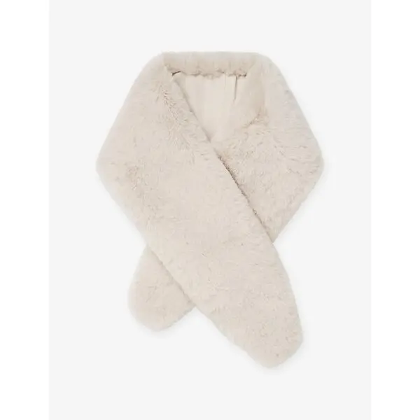 THE WHITE COMPANY Super-soft Long Faux-fur Heated Wrap - Natural