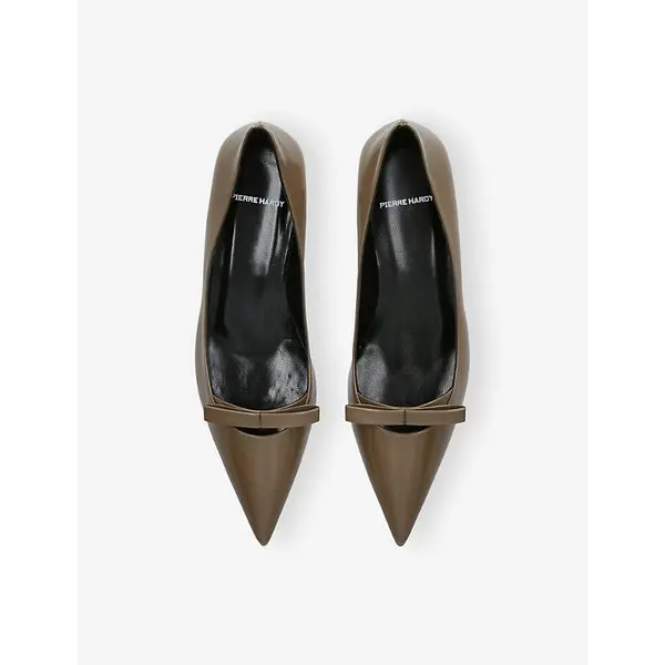 Pierre Hardy Delphine Patent Leather Kitten Heeled Courts