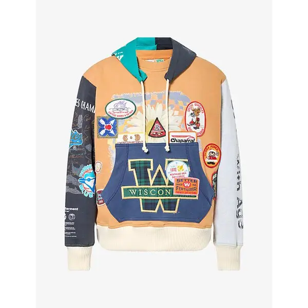 BETTER WITH AGE Brando Afterhood Embroidered-patches Jersey Hoody - Multi