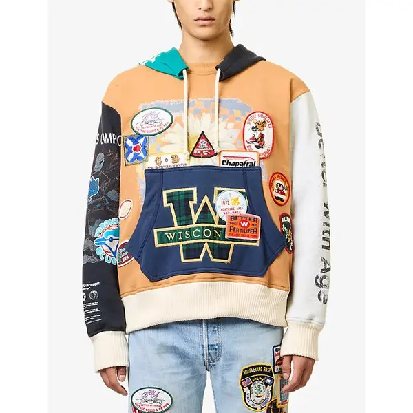 BETTER WITH AGE Brando Afterhood Embroidered-patches Jersey Hoody - Multi