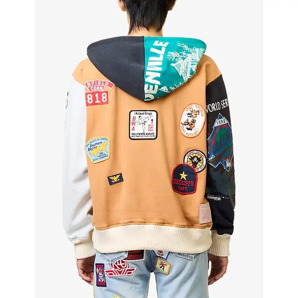 BETTER WITH AGE Brando Afterhood Embroidered-patches Jersey Hoody - Multi