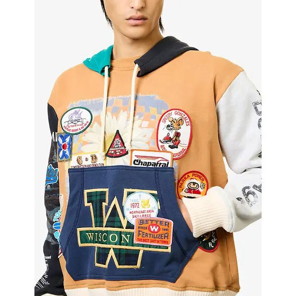 BETTER WITH AGE Brando Afterhood Embroidered-patches Jersey Hoody - Multi