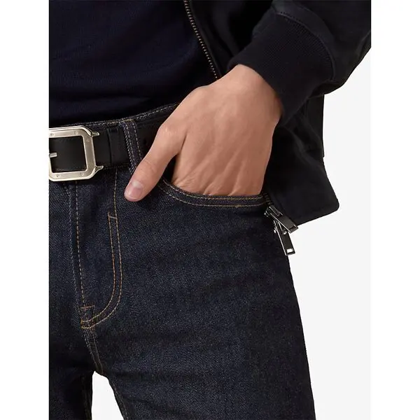 Cartier Santos De Reversible Leather Belt