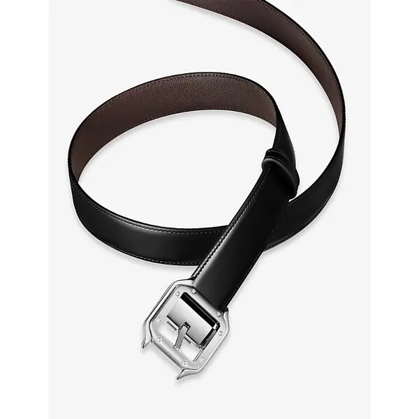 Cartier Santos De Reversible Leather Belt