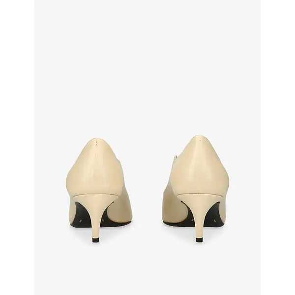 Khaite Valerie 55 Leather Heeled Courts