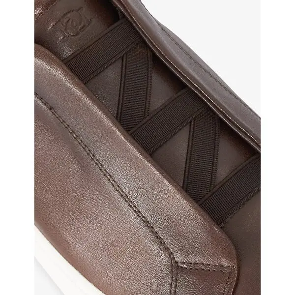DUNE Troys Laceless Leather Trainers