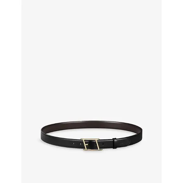Cartier Tank Asymétrique De Reversible Leather Belt - Black/brown