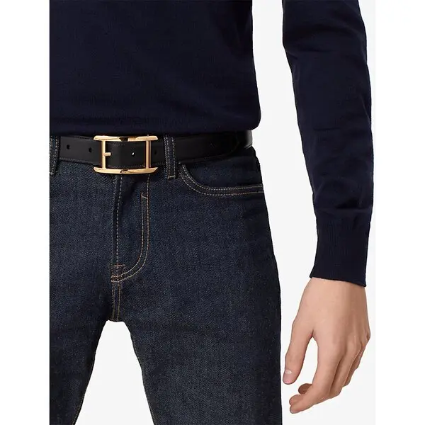 Cartier Tank De Reversible Leather Belt