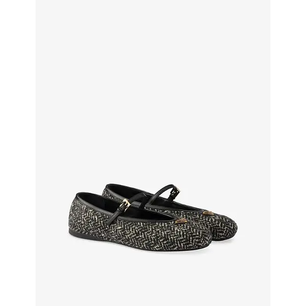 Prada Fabric Strap Ballet Flats