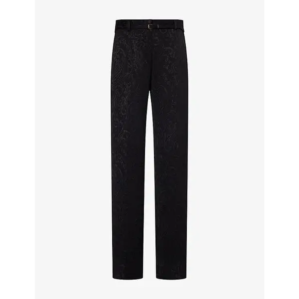 Dries Van Noten Presta Straight-leg Wool Trousers