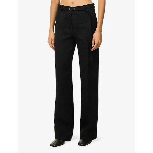 Dries Van Noten Presta Straight-leg Wool Trousers
