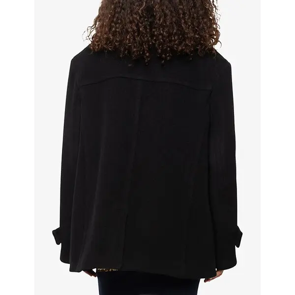 Zadig&Voltaire Mollysa Wide-collar Wool-blend Peacoat