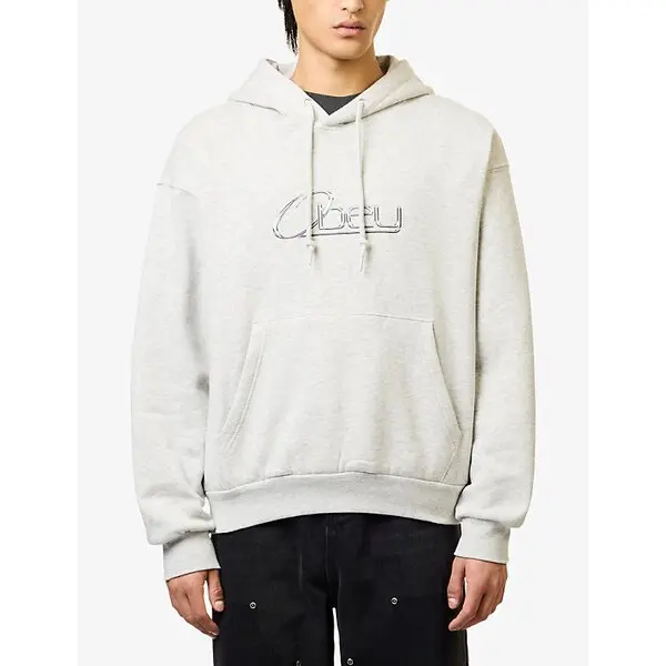 Obey Chrome Graphic-logo Jersey Hoody