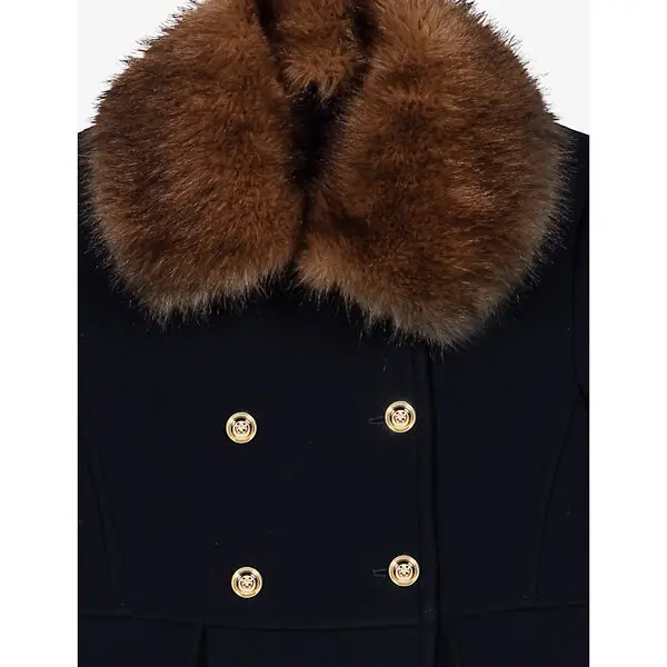 Maje Collared Button-down Wool-blend Coat