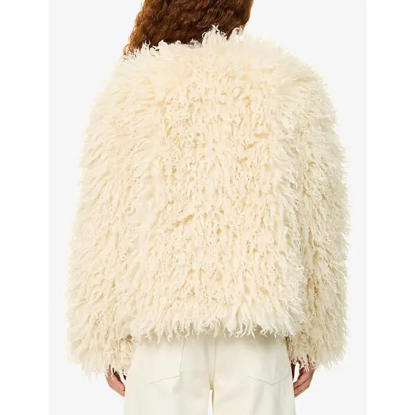 PRETTY LAVISH Irie Faux-shearling Coat