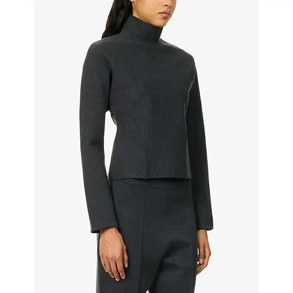 Alaïa Cinch Wool-blend Knit Jumper
