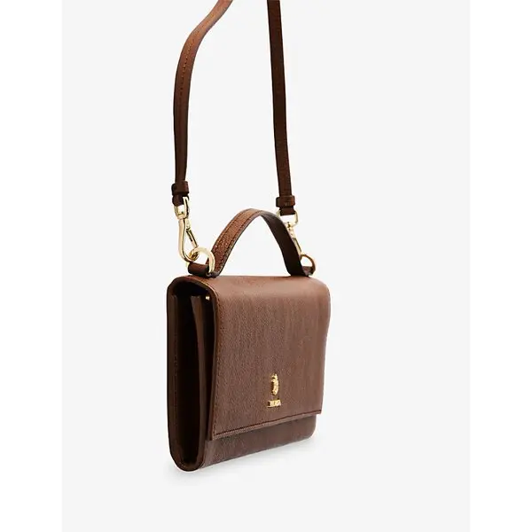 Prada Brand-plaque Leather Wallet With Shoulder Strap