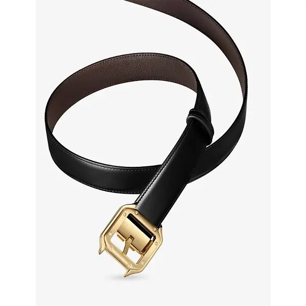 Cartier Santos De Reversible Leather Belt