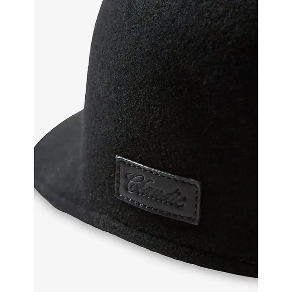 Claudie Pierlot Brand-appliqué Wool-felt Cap