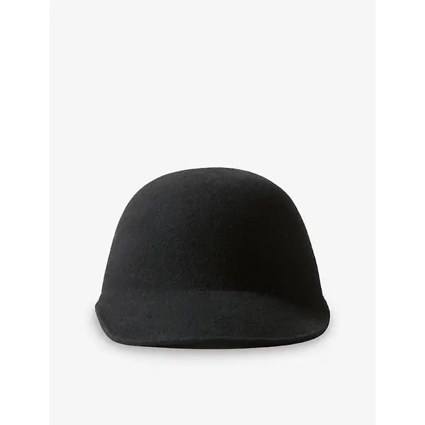 Claudie Pierlot Brand-appliqué Wool-felt Cap