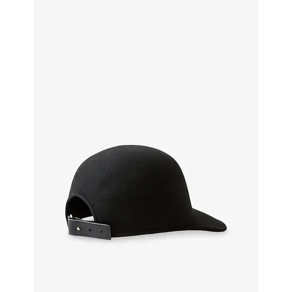 Claudie Pierlot Brand-appliqué Wool-felt Cap