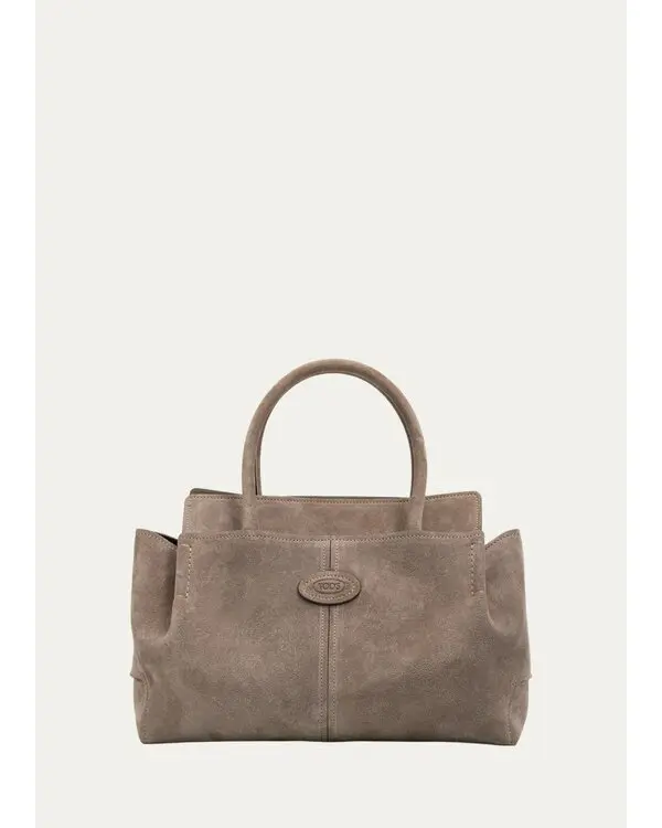 TOD'S Small Suede Small Shopper Tote Bag