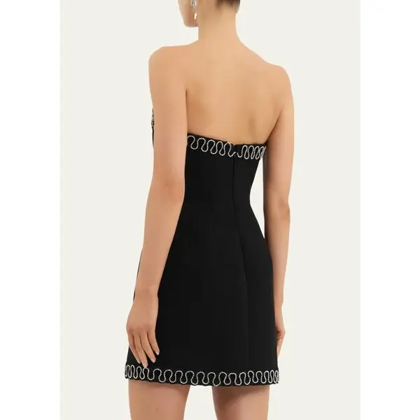 Rebecca Vallance Nyx Bonded Crepe Strapless Mini Dress