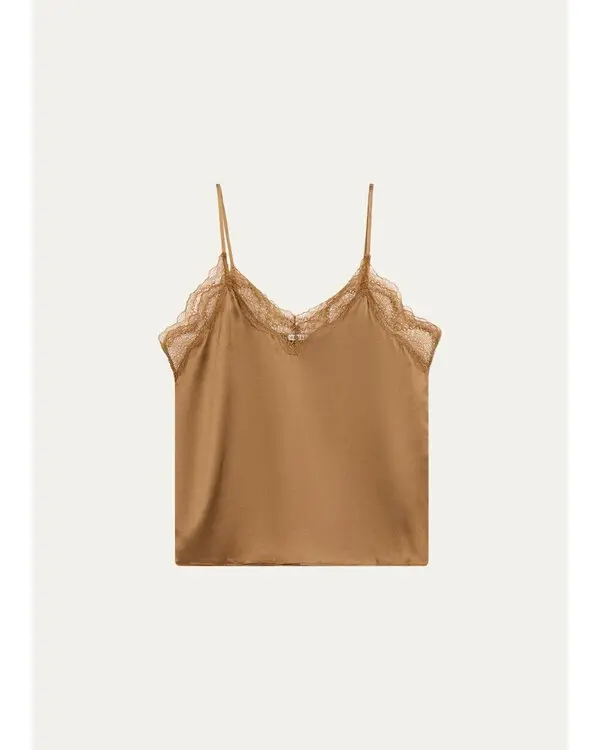 AEXAE Silk Lace Tank Top