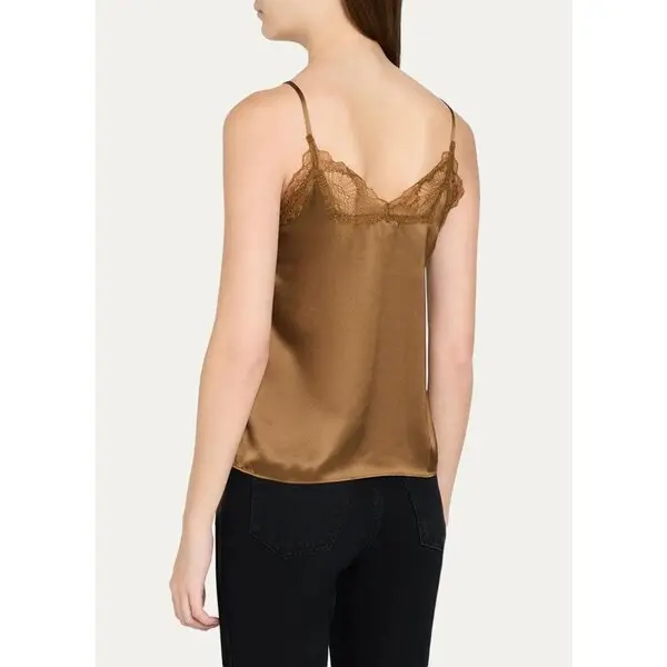 AEXAE Silk Lace Tank Top