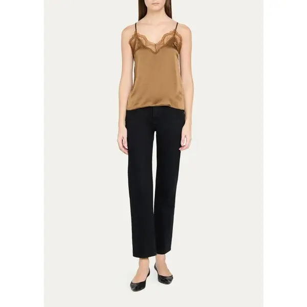 AEXAE Silk Lace Tank Top